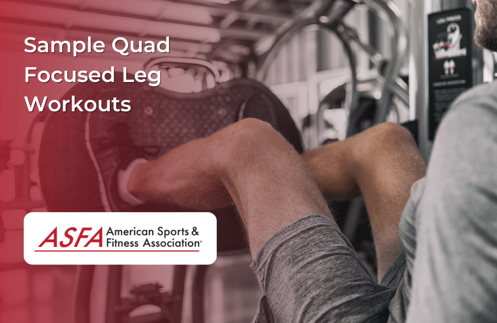 Sample Quad Focused Leg Workouts