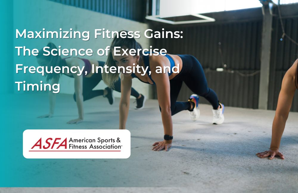 The Science of Exercise Frequency, Intensity & Timing